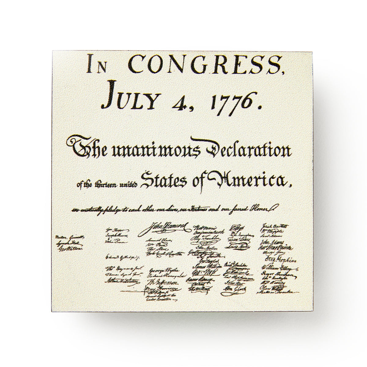 Declaration of Independence Magnet – Museum of the American Revolution